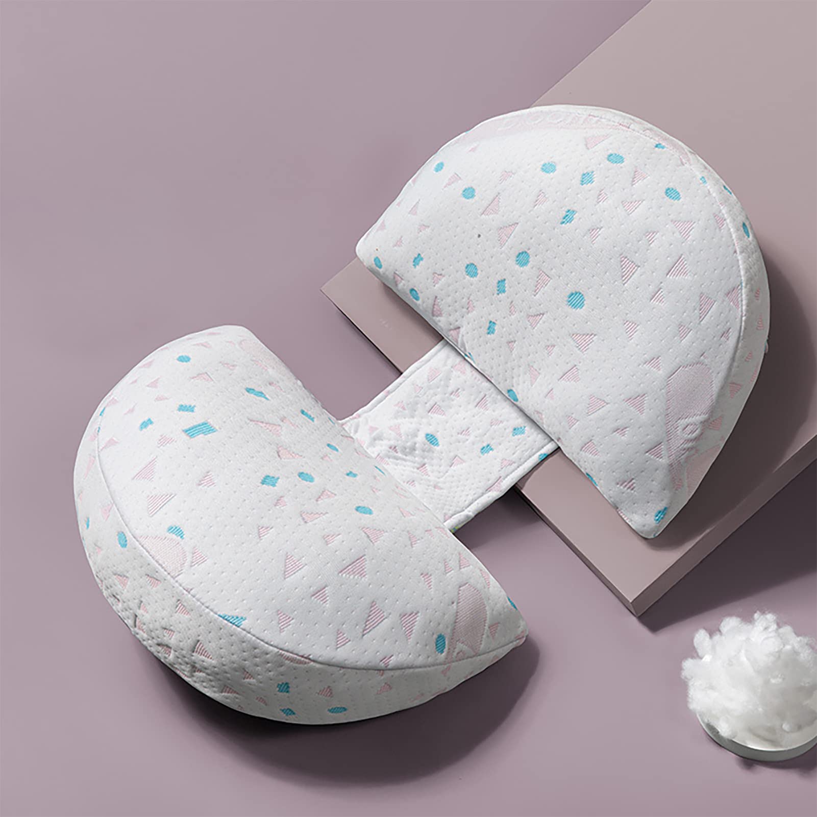 misszhi Pregnancy Pillows for Sleeping, Maternity Pillow with Detachable and Adjustable Pillow Cover - Support for Back, Legs, Belly, HIPS for Pregnant Women(White)