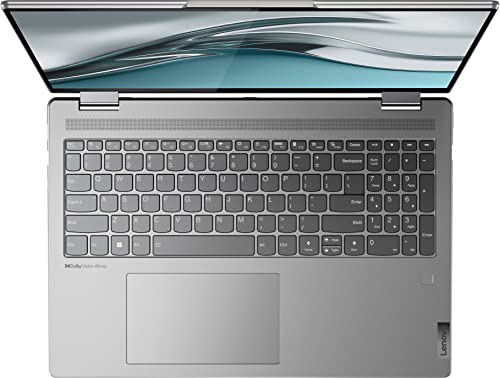 Lenovo Yoga 7 82QG Laptop 2022 16โ WQXGA 2560 x 1600 Display Touchscrenn, Intel Core i7-1260P, 12-core, Intel Iris Xe Graphics, 16GB LPDDR5, 4TB SSD, Backlit KB, Thunderbolt 4, FP, Windows 11 Home