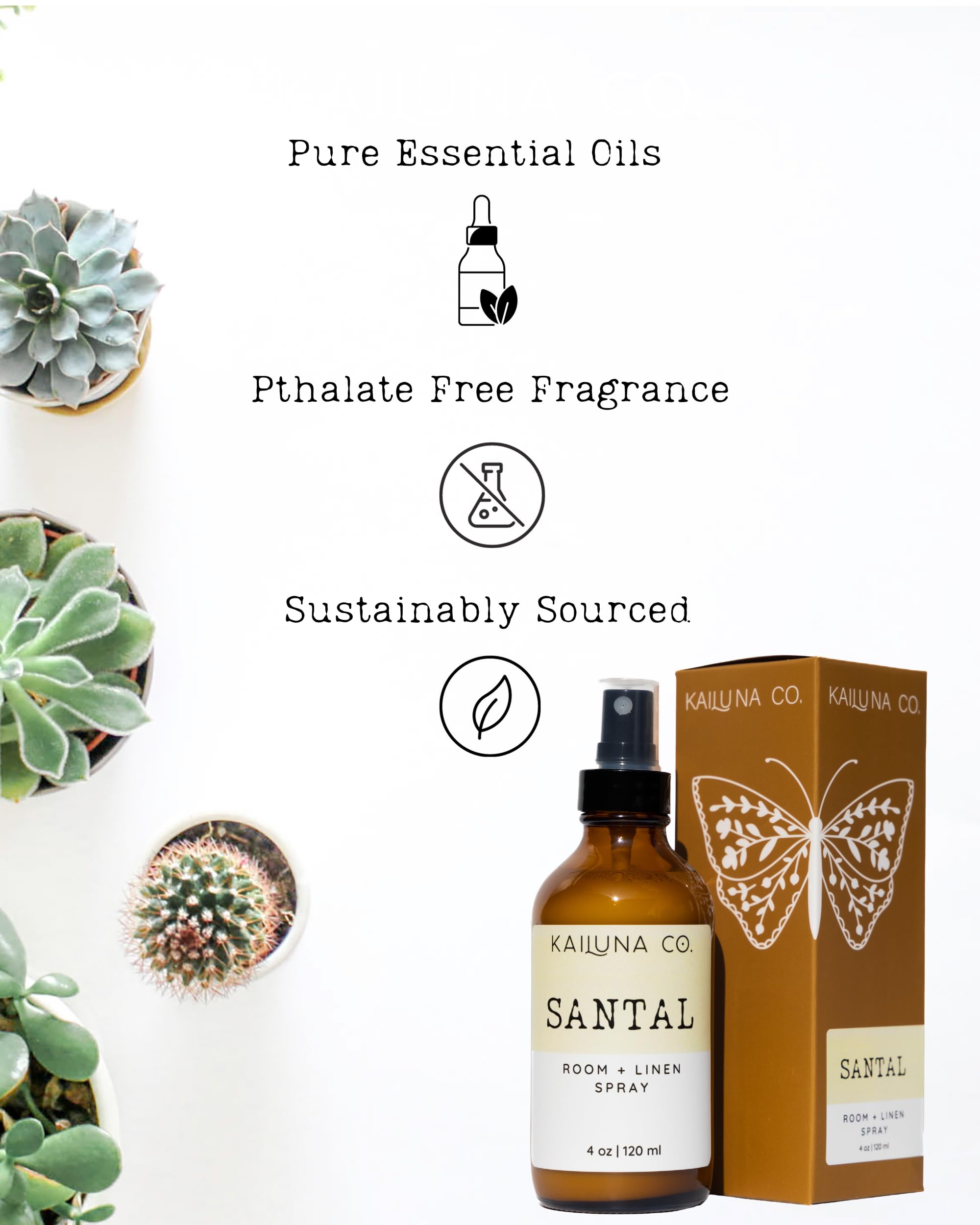 Santal Artisan Natural Room and Linen Spray with Pure Essential and Fragrance Oils, Made in California (4 oz), 33