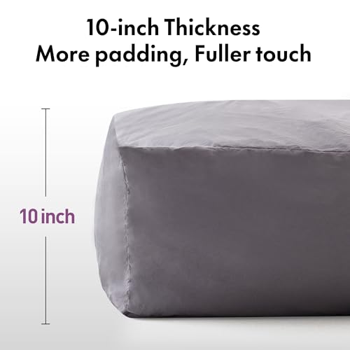 AYEASY Bean Bag Chair with Filler, Memory Foam Bean Bag Couch with Microfiber Cover(Blue, Queen)