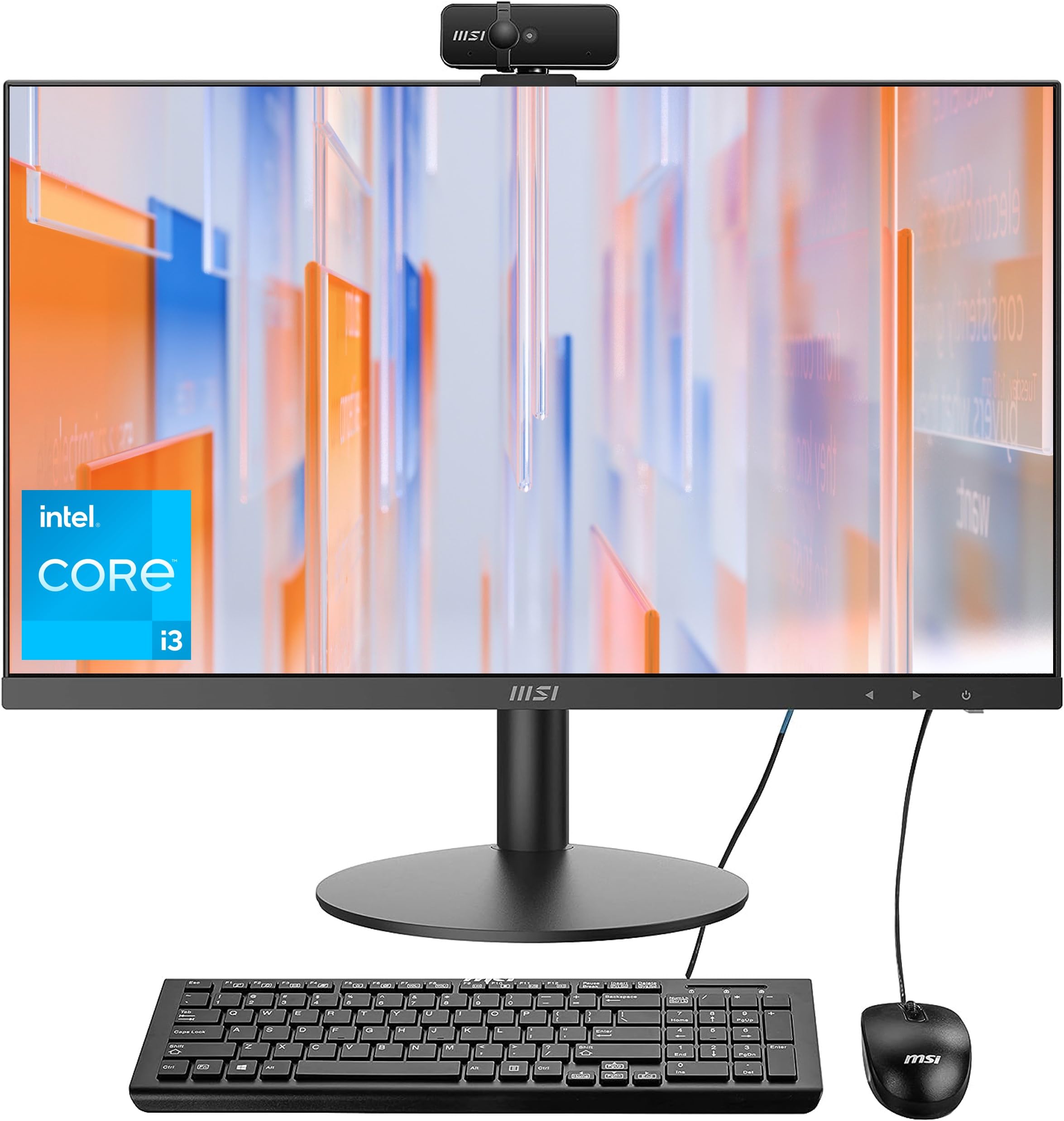 MSI All-in-One Computer Desktop, 23.8" FHD IPS Display, 16GB Memory,1TB SSD, Intel Core Processor Quad-Core Up to 4.40 GHz, WiFi 6, Bluetooth, HDMI, 6 USB Ports, Windows 11, Black