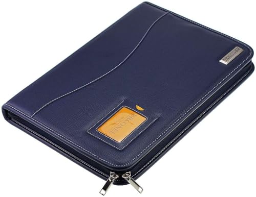 Broonel - Contour Series - Blue Heavy Duty Leather Protective Case - Compatible with Dynabook Portégé X40L-K 14" Laptop