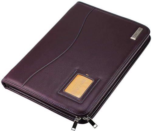 Broonel - Contour Series - Purple Heavy Duty Leather Protective Case - Compatible with Dynabook Portégé X40L-K 14" Laptop