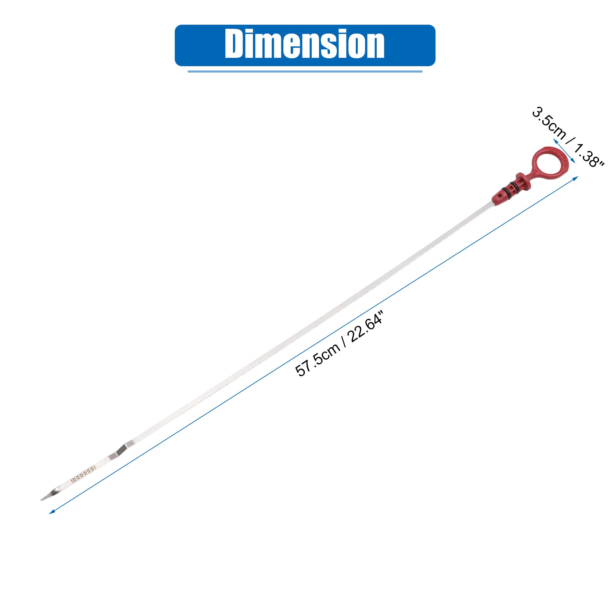 uxcell Engine Oil Level Indicator Dipstick for Volvo S60 2001-2009 for Volvo S80 2001-2006 for Volvo XC90 2003-2014 for Volvo XC90 2016-2022 No.8699543