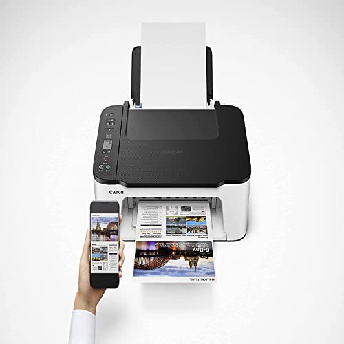 Canon PIXMA TS Series Wireless All-in-One Color Inkjet Printer, Black - Print, Scan, Copy for Home Office - 1.5 Segment LCD Display, 4800 x 1200 dpi, USB and WiFi Connection - BROAG Printer_Cable