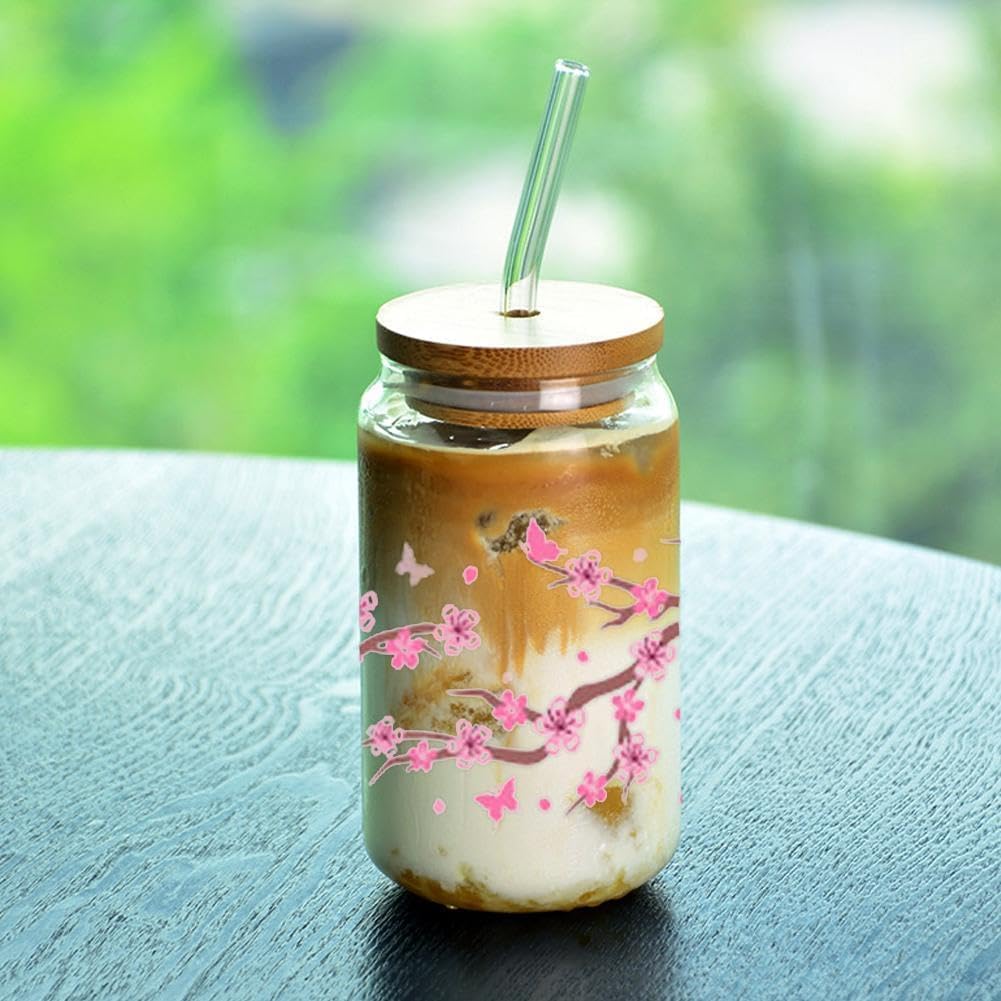 Cololful Succulents Theme Rub on Transfers Decals,UV DTF Transfer Waterproof Sticker Iron-on Transfers for Glass Coffee Cups,Vintage Cups Wrap Transfer Stickers Decals