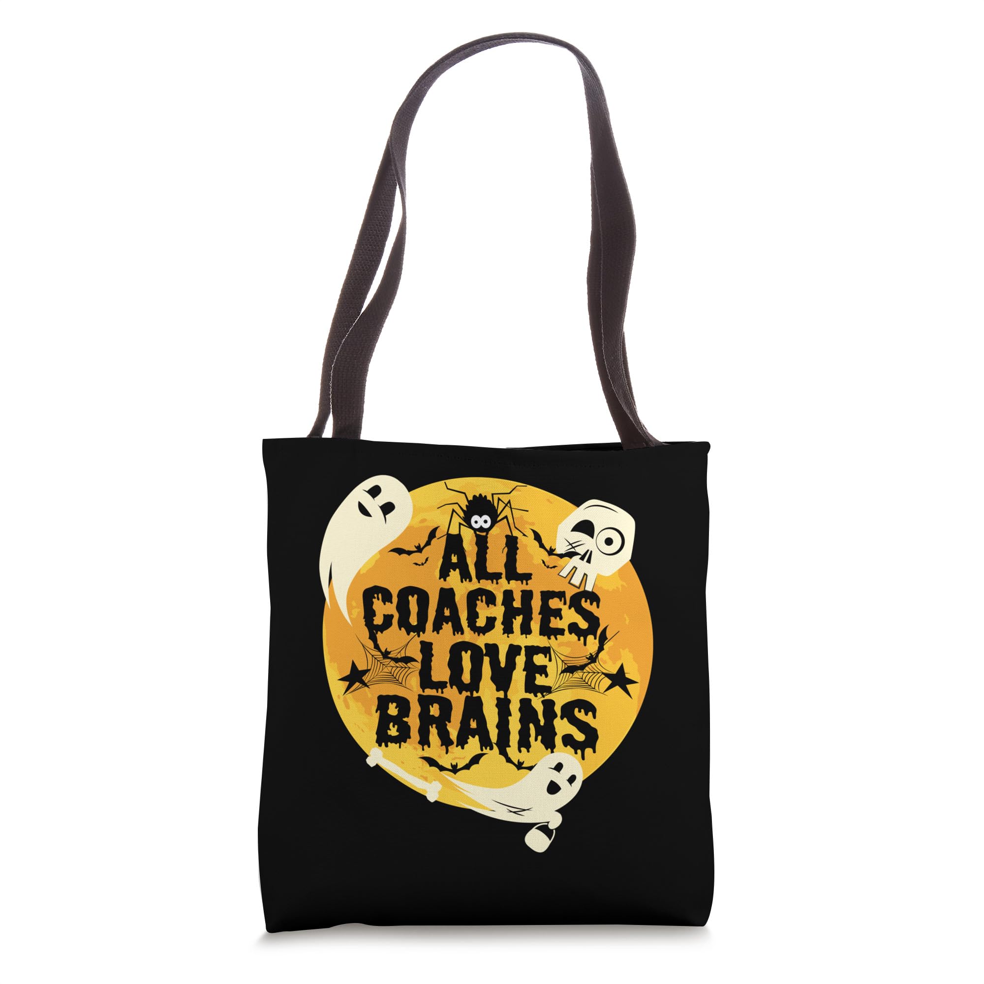 Coaches Love Brains Funny Halloween Coach Tote Bag
