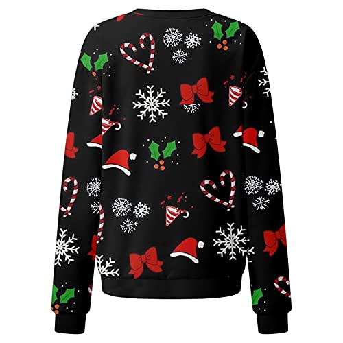 Christmas Shirts for Women Women Crop top Ugly Xmas Crewneck Christmas Tree Print Leopard Tunic Pullover Sweater Lapel Work Office Women’s Clothes Women Halloween Costumes Xmas Plaid Tree Color Block