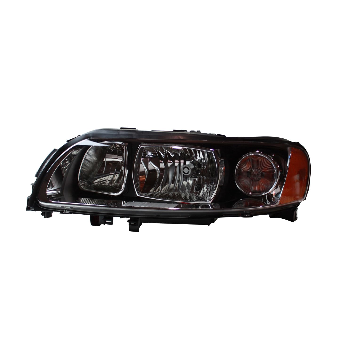 HEADLIGHTSDEPOT Left Driver Side Halogen Headlight Compatible With Volvo S60 2005-2009 CAPA Certified