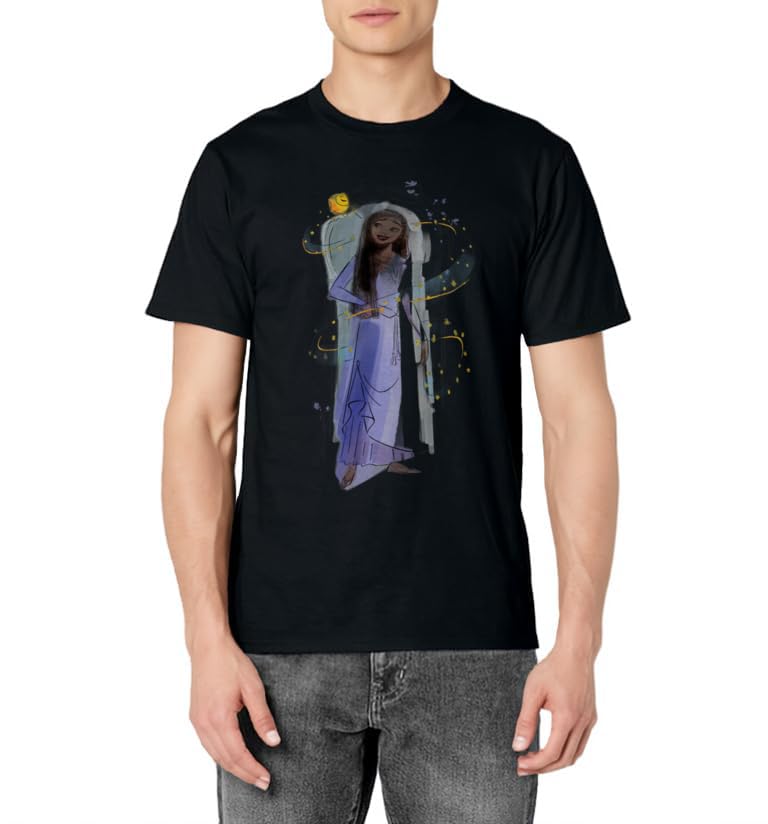 Disney Wish Asha and Star Watercolor Archway T-Shirt