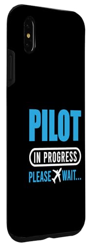 iPhone XS Max Pilot In Progress Airplane Aircraft Aviation Pilot Case