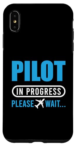 iPhone XS Max Pilot In Progress Airplane Aircraft Aviation Pilot Case