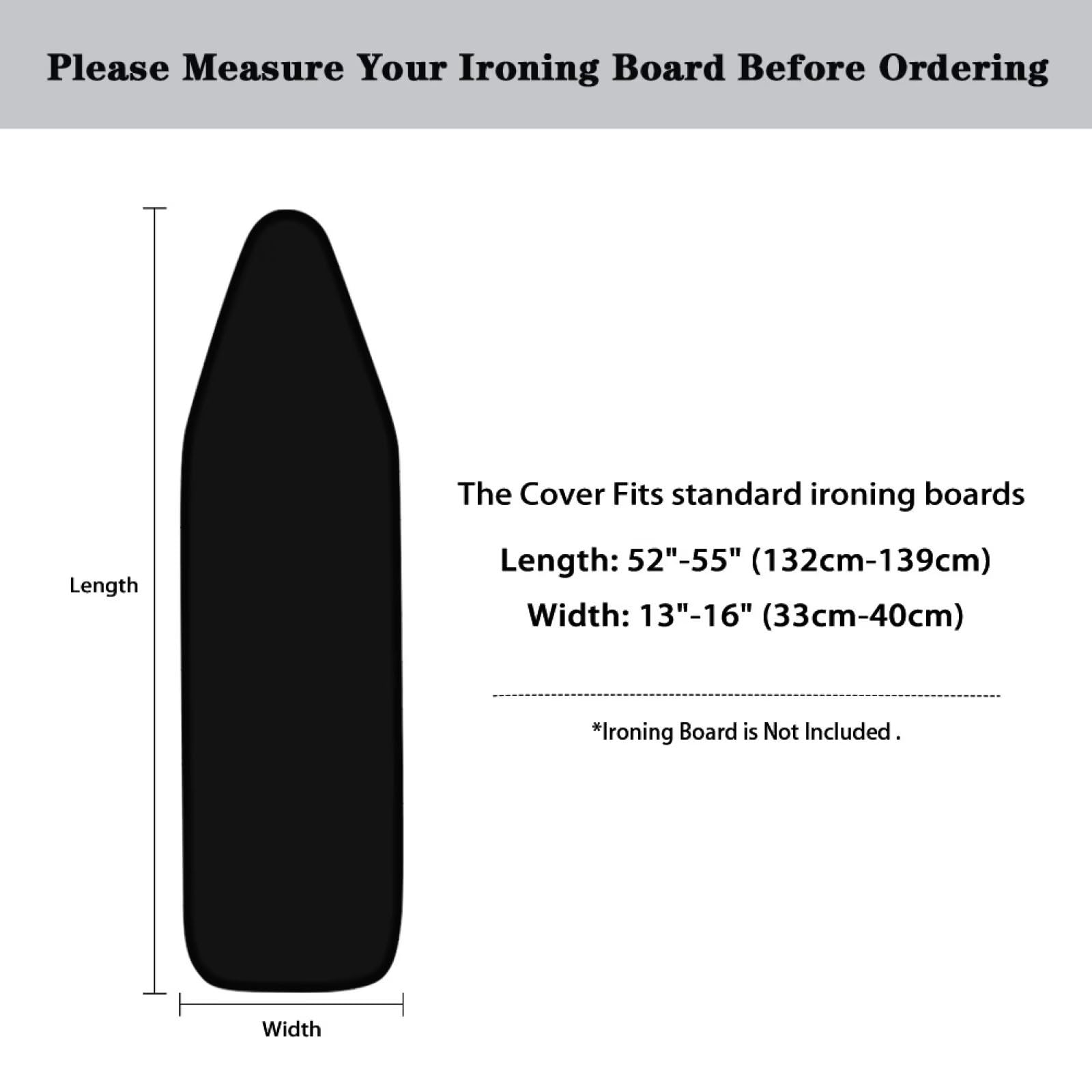 COEQINE Tabletop Ironing Board Cover and Pad Christmas Snowman Cute Tress Print with Elastic Edge and Hook and Loop Fasteners Black Stain