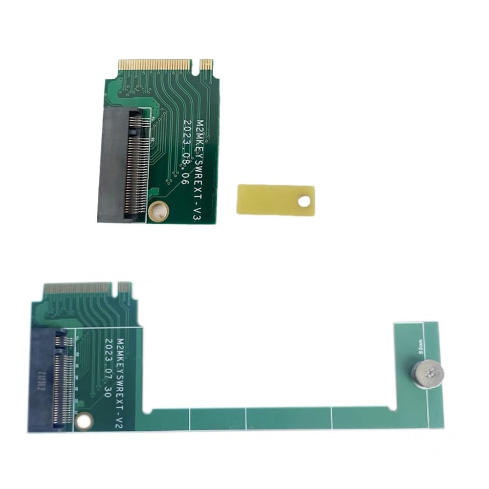 PCIE4.0 for Rog Ally SSD Memory Hard Drive Card Adapter Converter Transfer Board 90° M2 Transfercard for Handheld,Gaming Console Module Accessories (Long 4layer PCIE4.0)