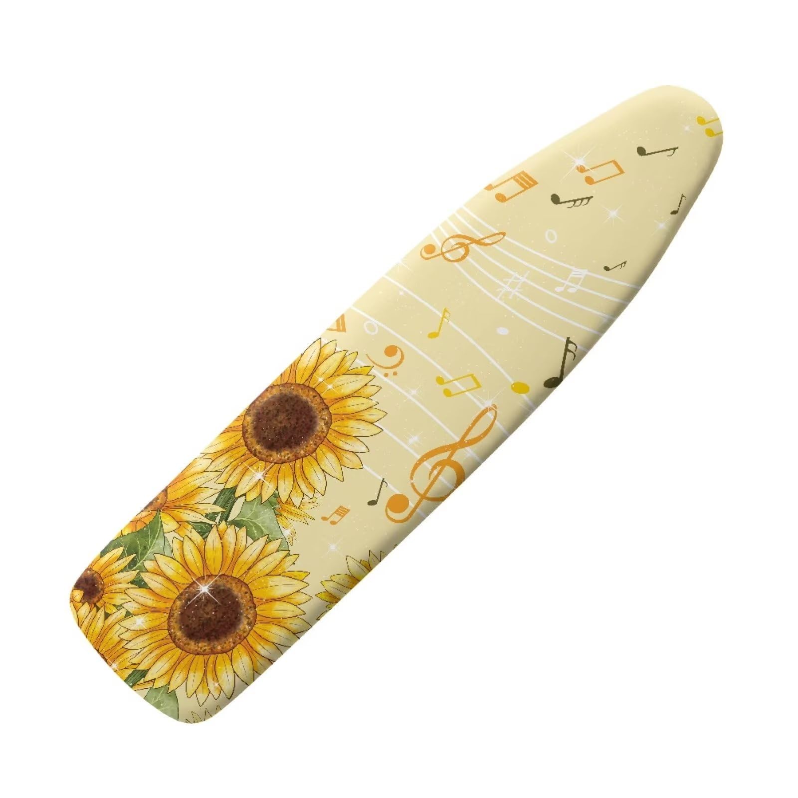 doginthehole Sunflower Ironing Board Cover with Elastic Edge Table Top Xmas Decoration Heavy Duty Padded Iron Board Covers with Elastic Edge and Adjustable Fastener