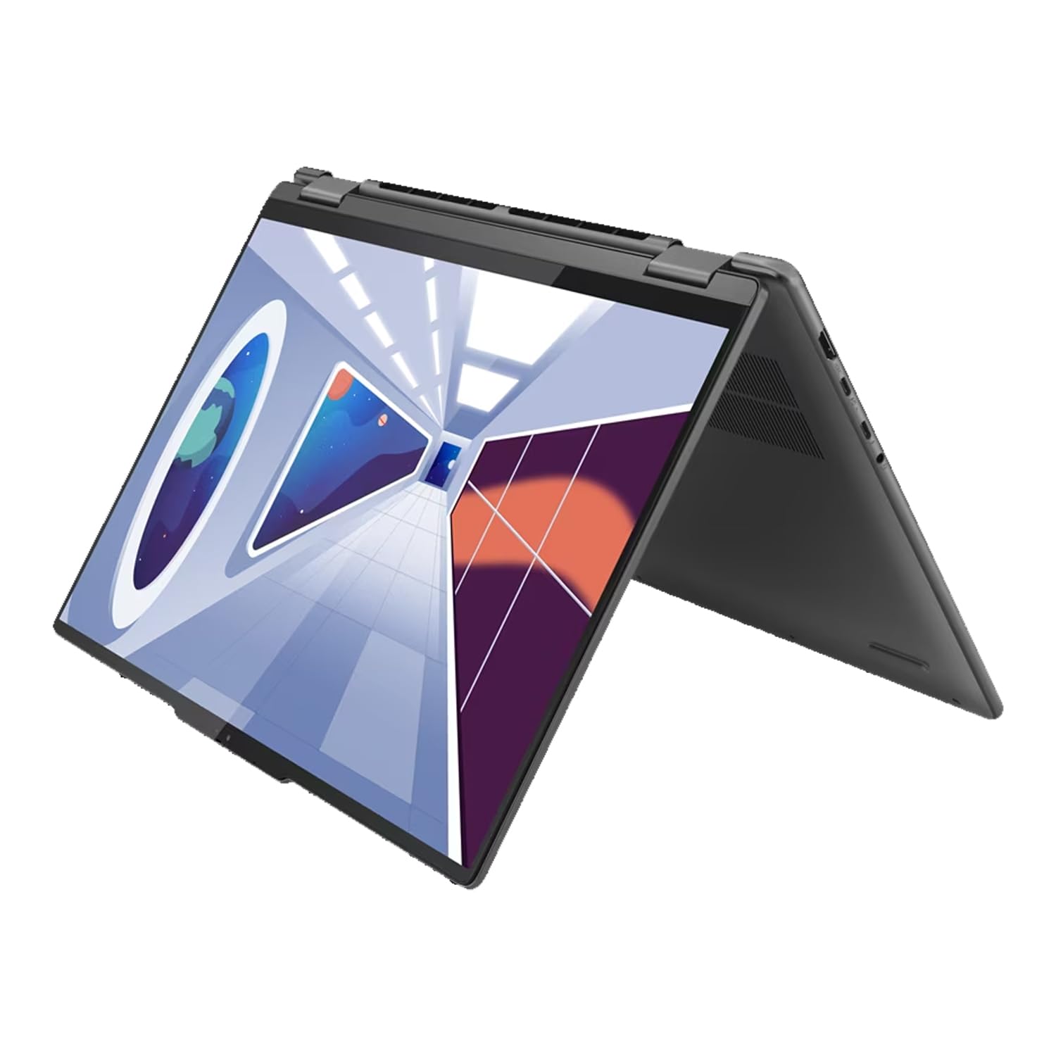Lenovo Yoga 7 16" WUXGA IPS Touchscreen Laptop Touch Core i5-1335U 8GB LPDDR5 RAM 512GB SSD PCIe NVMe Backlit Keyboard Wi-Fi 6E Numeric Keypad Storm Grey Windows 11 Home (Renewed)