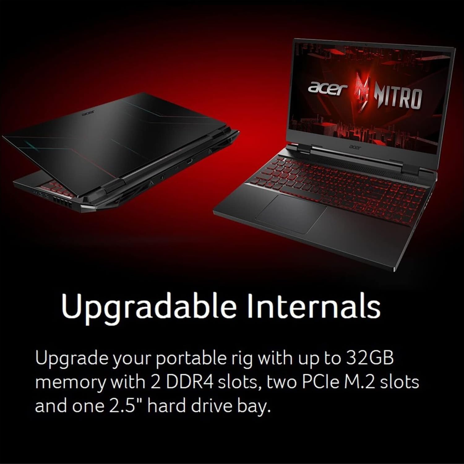 acer Nitro 5 Gaming Laptop, 15.6" FHD IPS 144Hz Display, 12th Gen Intel 12-Core i5-12500H, GeForce RTX 3050, 32GB RAM, 2TB PCIe SSD, Thunderbolt 4, Backlit Keyboard, WiFi6, PDG HDMI Cable, Win 11 Pro