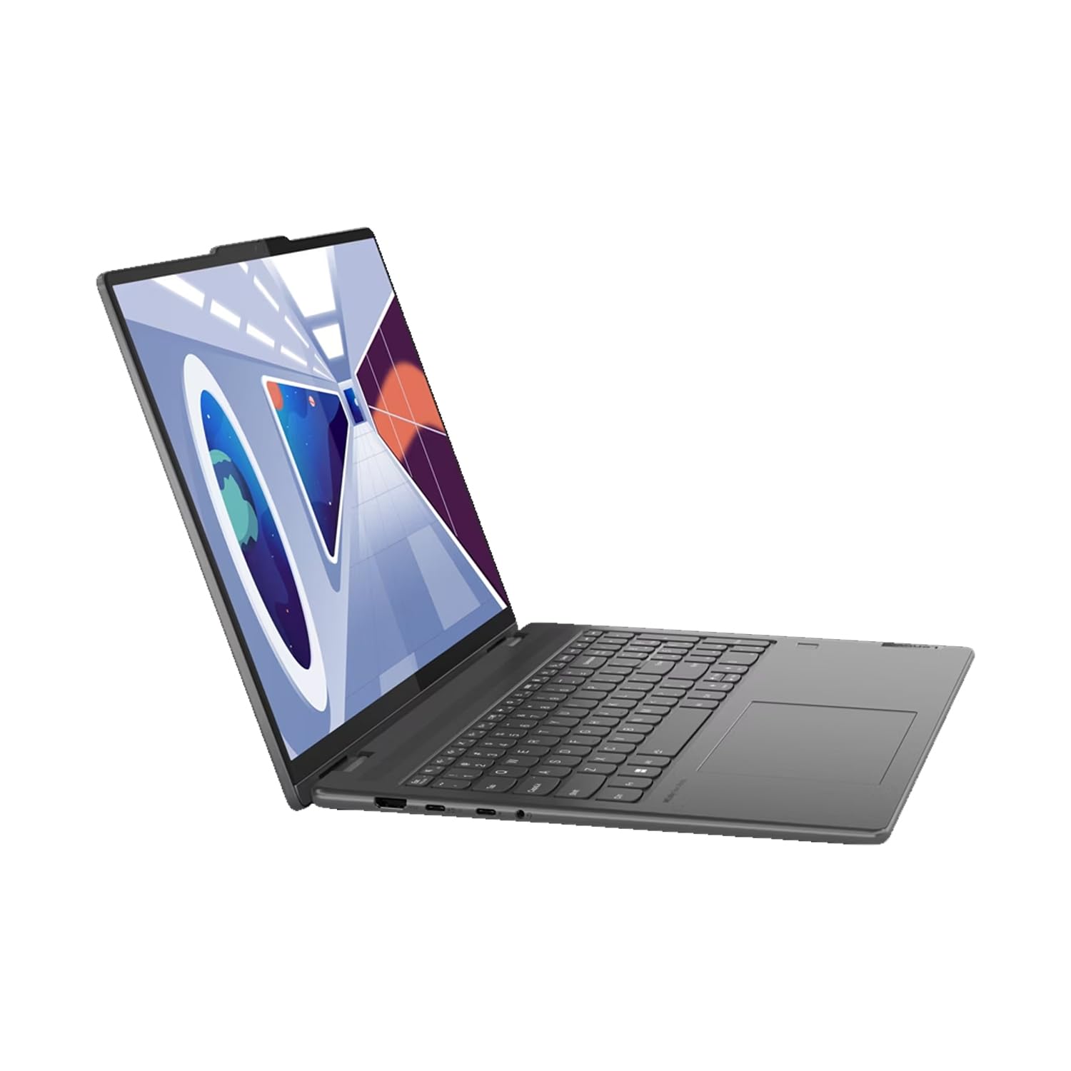 Lenovo Yoga 7 16" WUXGA IPS Touchscreen Laptop Touch Core i5-1335U 8GB LPDDR5 RAM 512GB SSD PCIe NVMe Backlit Keyboard Wi-Fi 6E Numeric Keypad Storm Grey Windows 11 Home (Renewed)