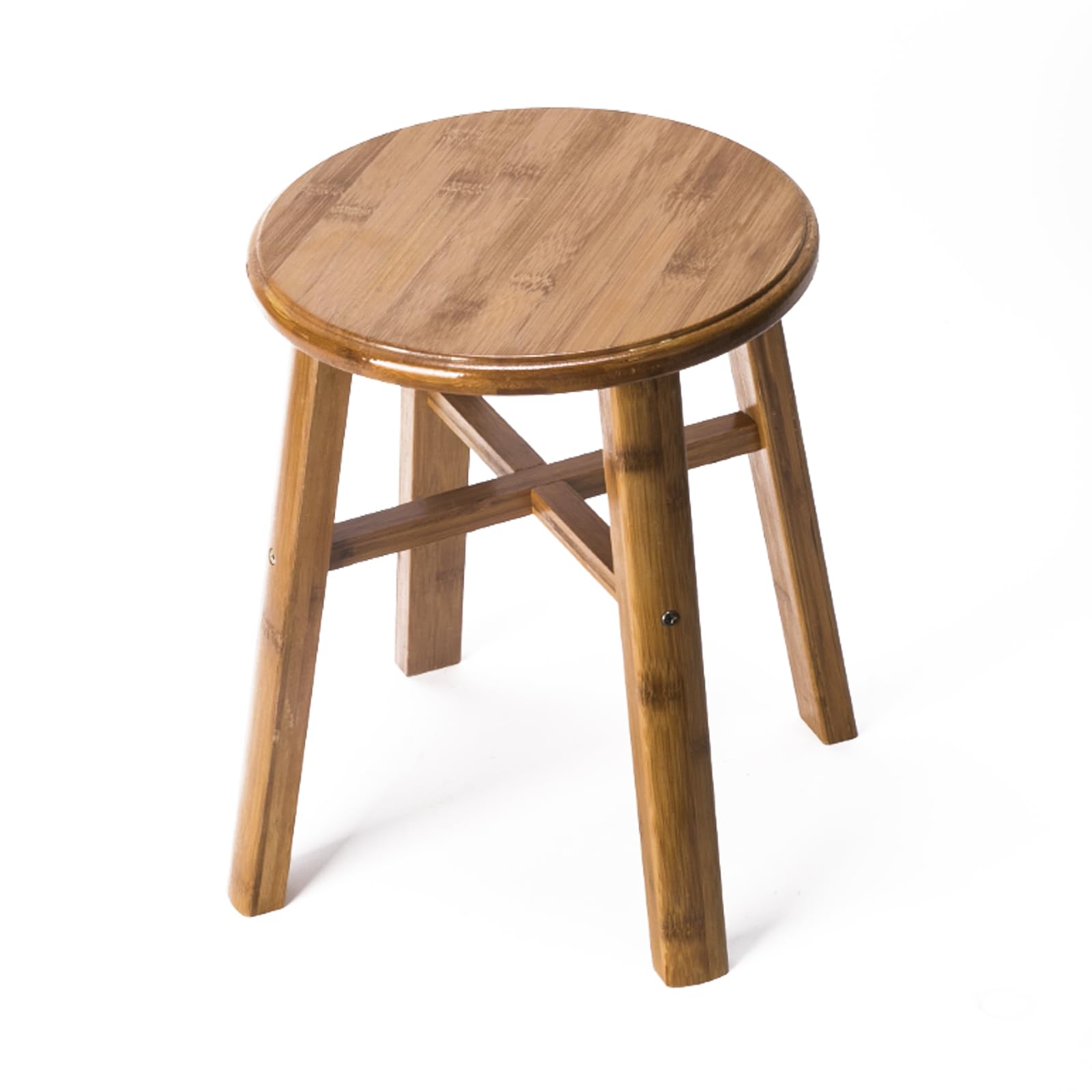 XXYOUPIN Little Wood Stool 8.2 Inch Step Stool Bamboo Seat Stool Milking Stool, Anti Slip Small Short Stool for Adults, Shoe Changing, Home,Bedside Small Plant Stand Outdoor Stool(Natural)