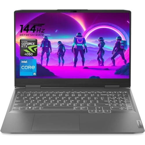 Lenovo LOQ 16" 144Hz WUXGA Gaming Laptop, GeForce RTX 4050, Intel Core i5-13500H, 64GB DDR5 RAM, 2TB PCIe SSD, Webcam, Backlit Keyboard, RJ-45, Wi-Fi 6, Windows 11 Home, Grey