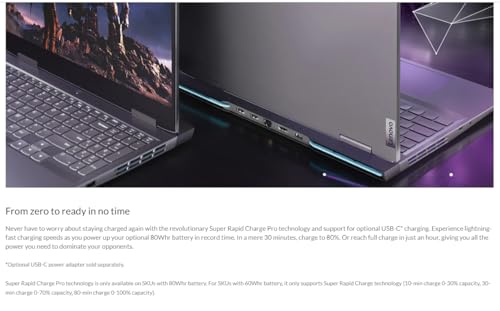 Lenovo LOQ 16" 144Hz WUXGA Gaming Laptop, GeForce RTX 4050, Intel Core i5-13500H, 64GB DDR5 RAM, 2TB PCIe SSD, Webcam, Backlit Keyboard, RJ-45, Wi-Fi 6, Windows 11 Home, Grey