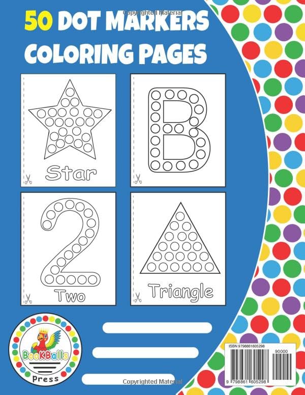 Dot Markers Activity Book: Numbers, Letters and Shapes, Easy Guided BIG DOTS | Do a Dot Coloring Book For Kids Boys & Girls, Preschool Activity Book (Dot Markers Activity Books)