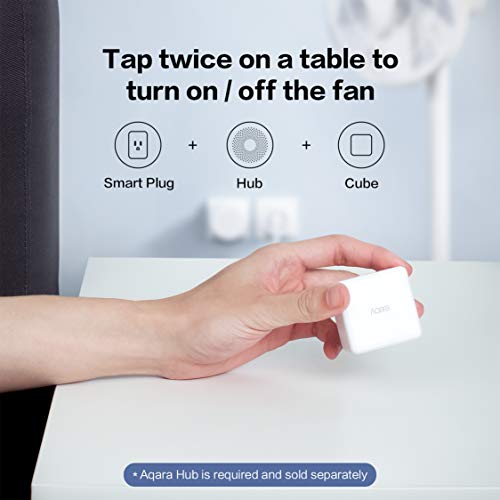Aqara Cube, Requires AQARA HUB, Zigbee Connection, Magic Cube Controller, 6 Customizable Gestures to Control Your Smart Home Devices, 2 Year Battery Life, Works with IFTTT