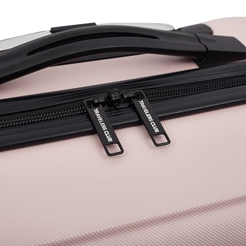 Travelers Club Skyline Spinner Luggage, Filmy, 22-Inch Carry-On
