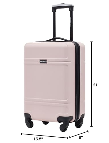 Travelers Club Skyline Spinner Luggage, Filmy, 22-Inch Carry-On
