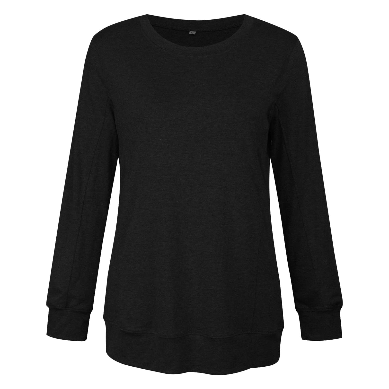 JMMSlmax Sweatshirts for Women Crewneck Long Sleeve Shirts Tunic Tops for Leggings Women's Casual Loose Soft Pullover Tops