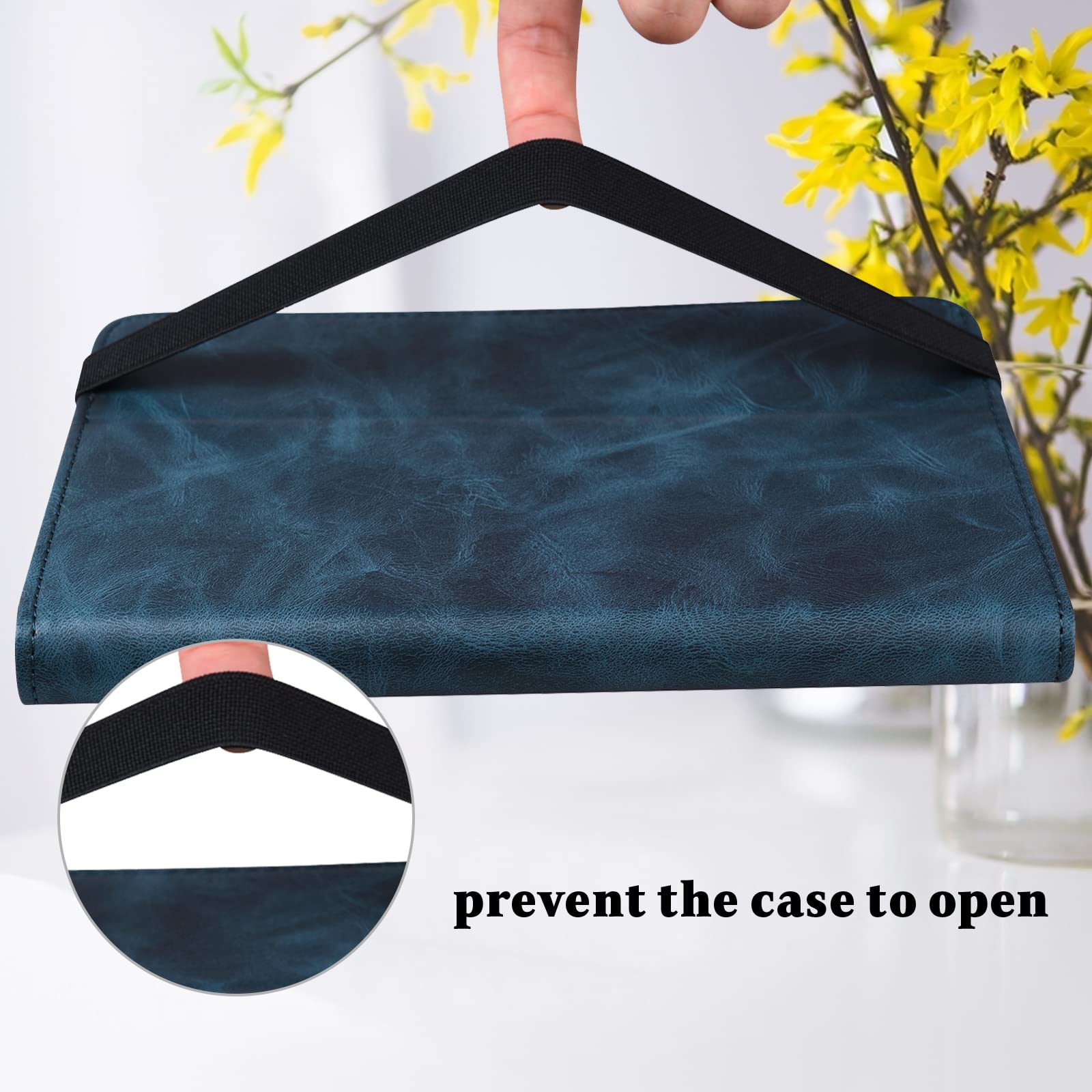 VODEFOX Case for Xiaomi Redmi Pad SE 11 inch 2023 Released,PU Leather Flip Solid Color Stand Case Cover with Card Solt Protective Cover for Redmi Pad SE Tablet - Blue