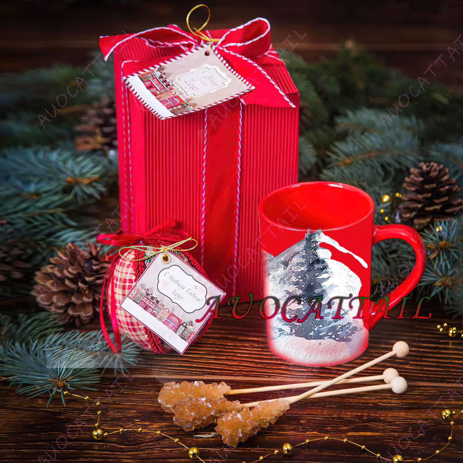16OZ Glass Cups UV DTF Cup Wrap Christmas Rub on Transfers for Crafting DIY Libby Glass Waterproof Decals (6 Sheets)