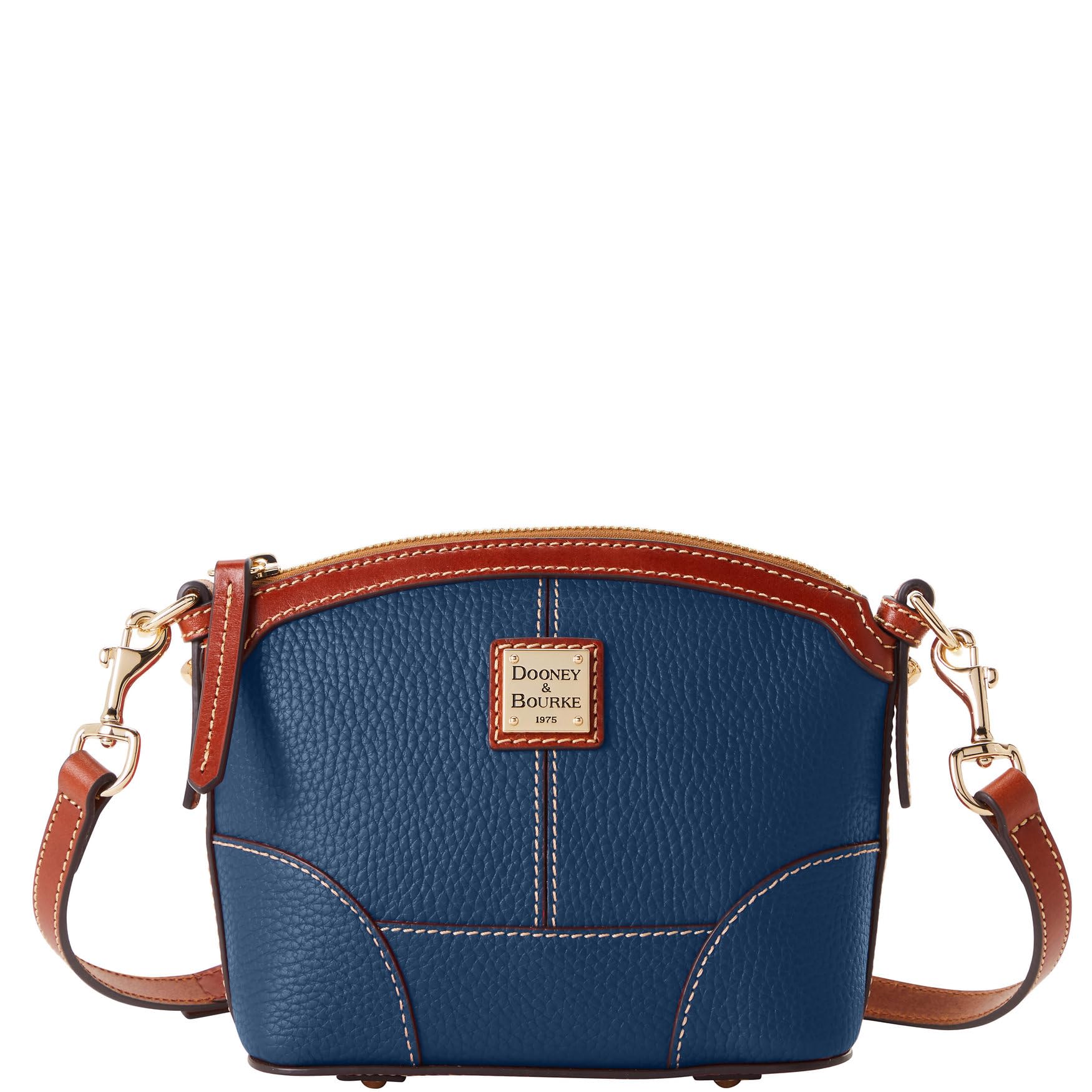 Dooney & Bourke Handbag, Pebble Grain Mini Domed Crossbody - Jeans