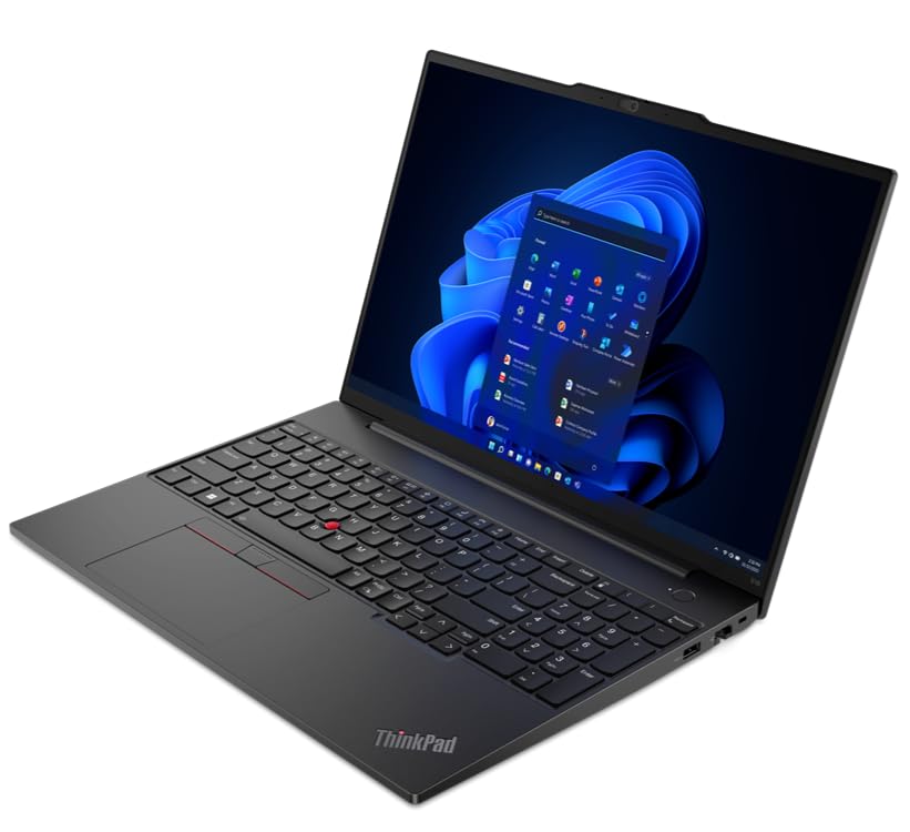 Lenovo ThinkPad E16 Gen 1 Business Laptop, 16 WUXGA (1920 x 1200) Non-Touch, AMD Ryzen 5 7530U, 24GB RAM, 512GB SSD, Fingerprint Reader, Webcam, Windows 11 Pro, XPI Bundle