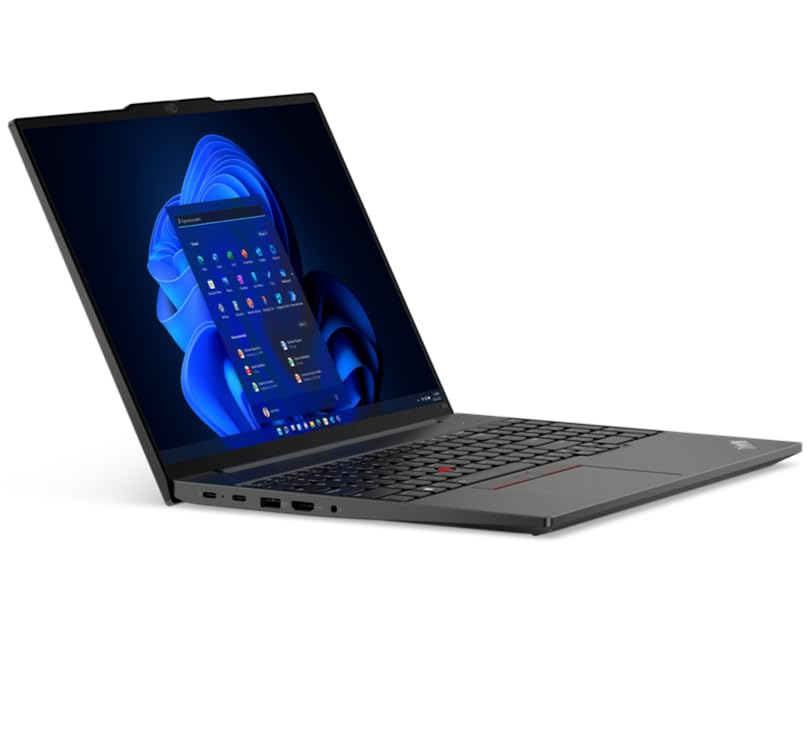 Lenovo ThinkPad E16 Gen 1 Business Laptop, 16 WUXGA (1920 x 1200) Non-Touch, AMD Ryzen 5 7530U, 24GB RAM, 512GB SSD, Fingerprint Reader, Webcam, Windows 11 Pro, XPI Bundle