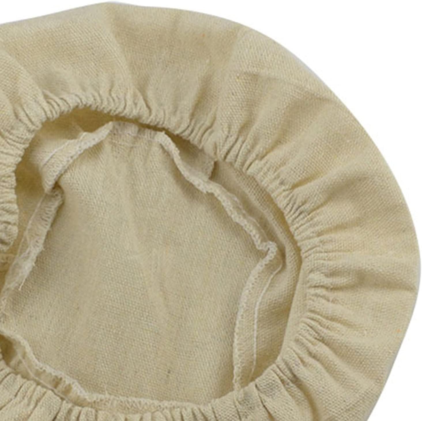 Htppzjr 9 Inch Breathable Proofing Bread Basket Cloth, White, Wooden