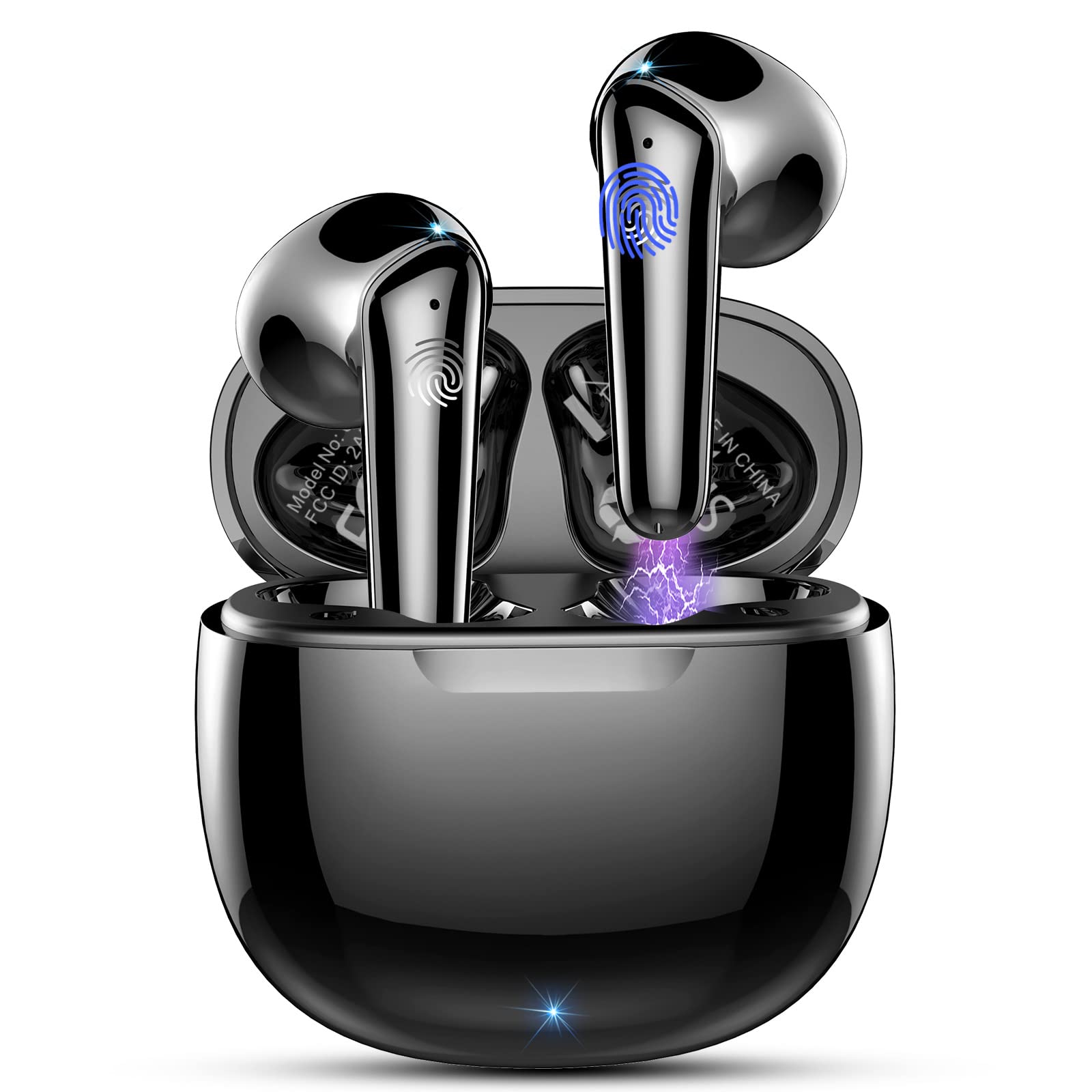 Wireless Earbuds, Bluetooth 5.3 Headphones with 4 Mic, 2023 Bluetooth Earbuds in Ear Mini ENC Noise Cancelling Earbuds 40H Deep Bass Wireless Earphones, USB-C, IP7 Waterproof Ear Buds for Android iOS