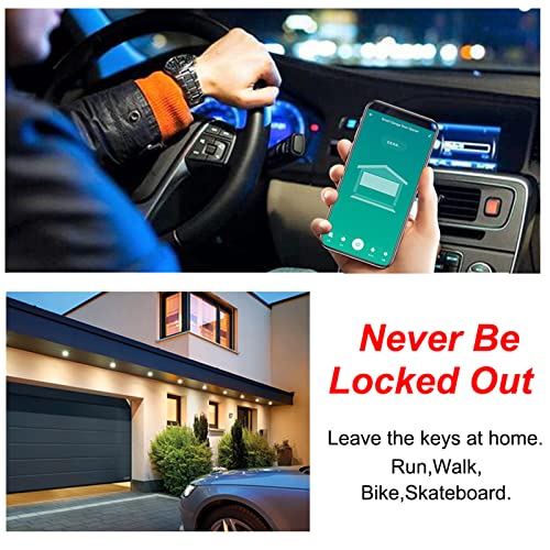 Universal Smart Wi-Fi Garage Door Wireless Remote, WiFi Garage Door Opener,myq Garage Door Opener,Compatible with Amazon Alesxa, Google Assistant