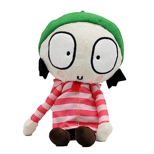 Cute Sarah and Duck Plush Toys, Soft Stuffed Animal Plush Doll Toys, Cartoon Anime Girl Sarah and White Duck Plush Toy Dolls, Birthday Gifts for Boys and Girls (Sarah 9.8Inch)