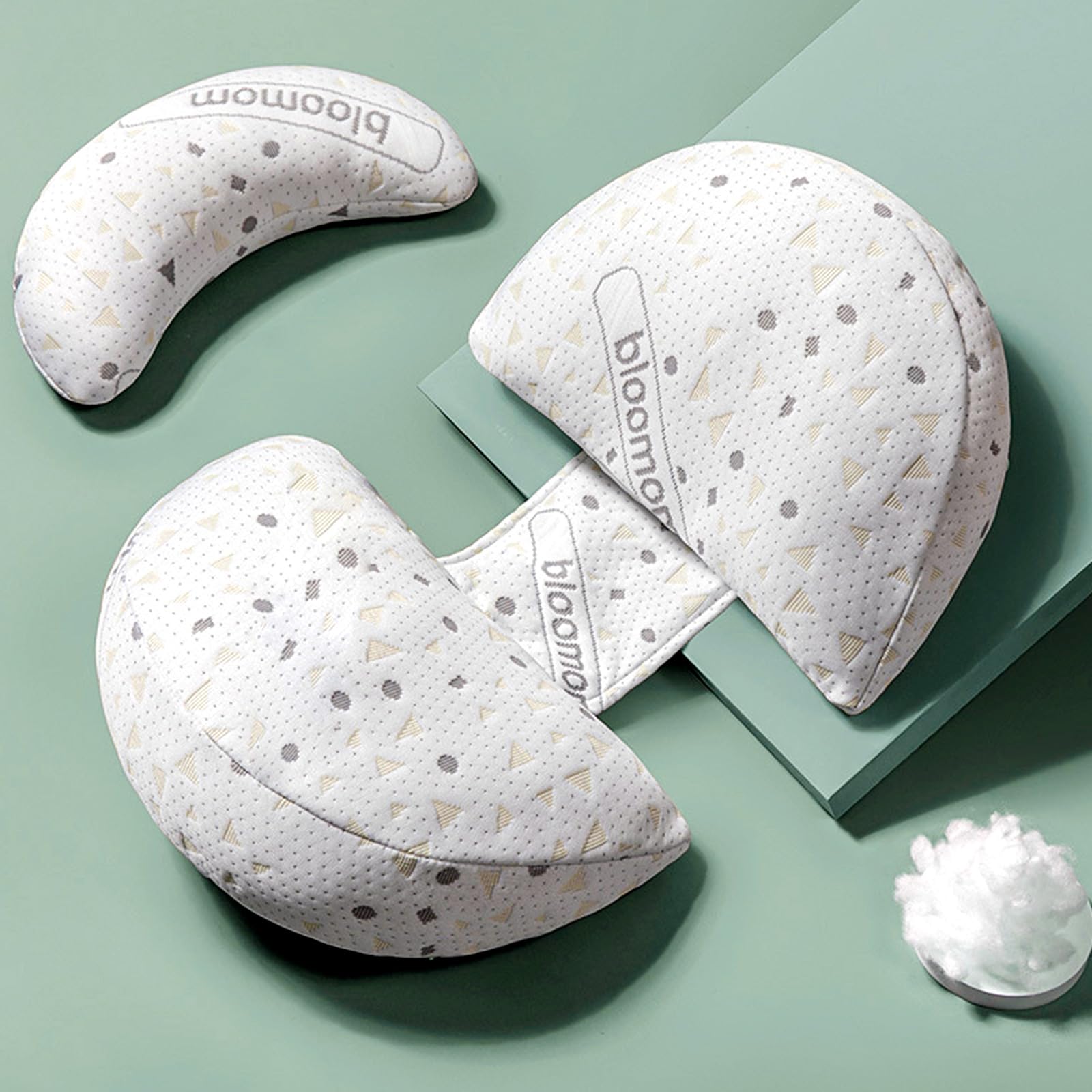 Pregnancy Pillows for Sleeping, Maternity Pillow for Pregnant Women, Detachable and Adjustable Double-Sided with Pillow Cover Support for Pregnancy Belly/Back Support (White)