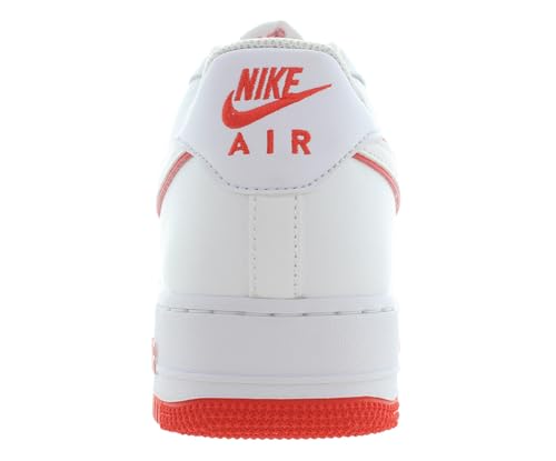 Nike Air Force 1 '07 White/White-Picante Red-White Mens Size 8.5
