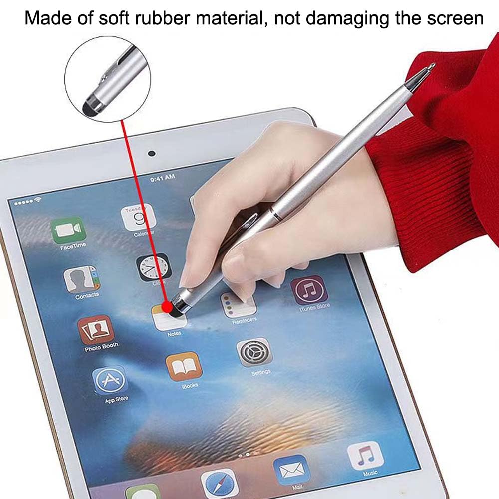 Capacitive Stylus Pens for Touch Screens-2 in 1 Stylists Pens,Universal Touch Screens Stylus Pen for iPad iPhone Tablets Samsung Galaxy All Universal Touch Screen Devices(3 Pack)
