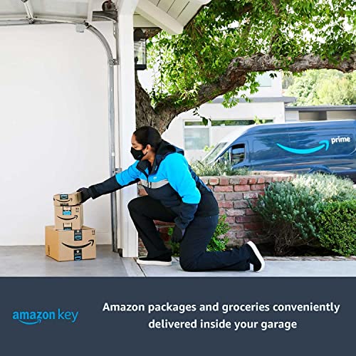 Craftsman 1/2 HP Smart myQ Smartphone Controlled-Belt Drive, Wireless Keypad Included, Model CMXEOCG572, Red Garage Door Opener