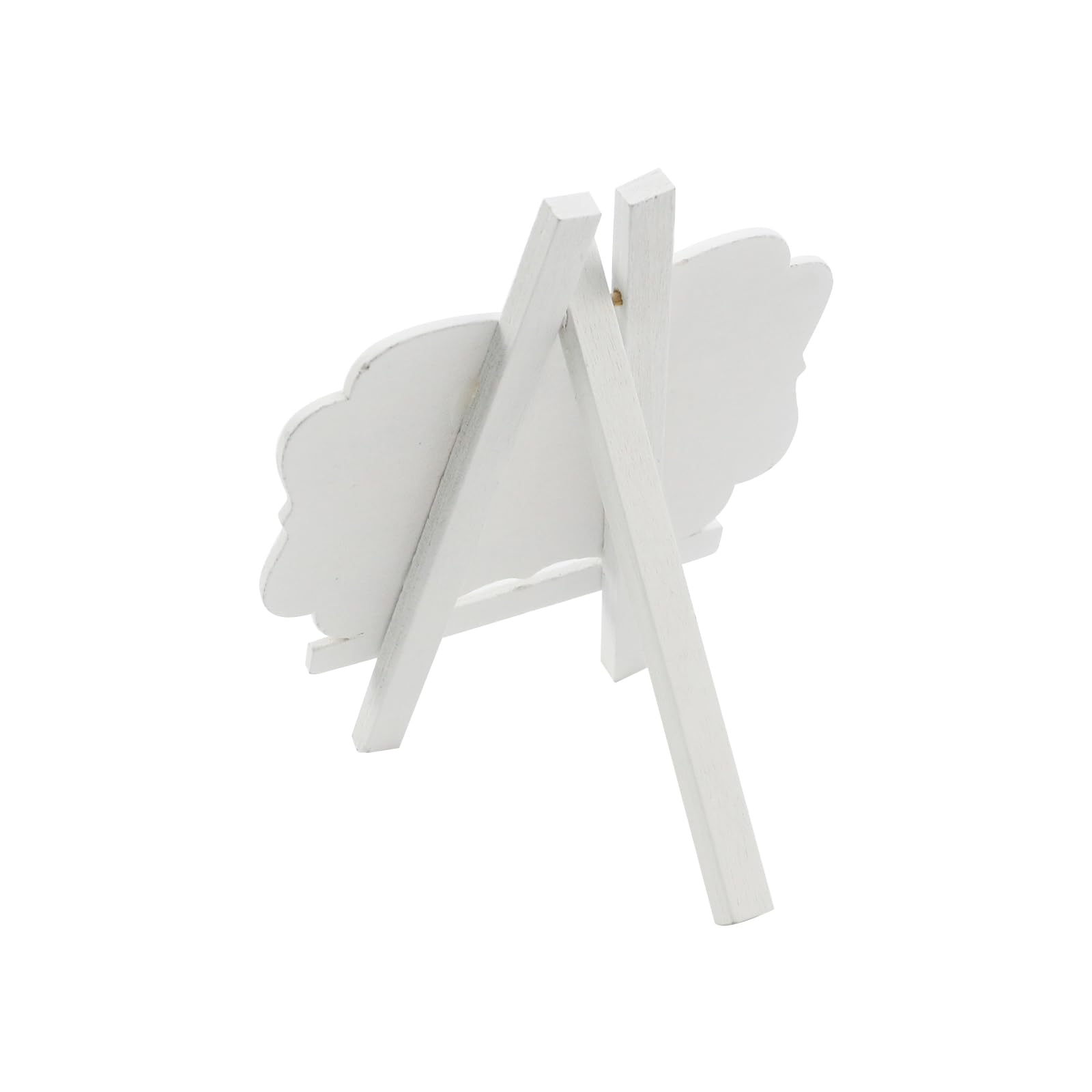 Mewutal 10PCS Mini Chalkboards Signs with Easel Stand Decorative Message Board Wedding Table Numbers Wooden White Frame Blackboard Signs for Party DIY Event Meeting