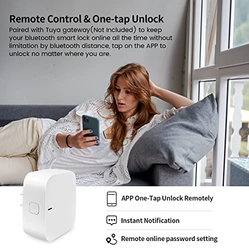 LOQRON Smart Door Lock with Tuya Wi-Fi Gateway for Remotely Control