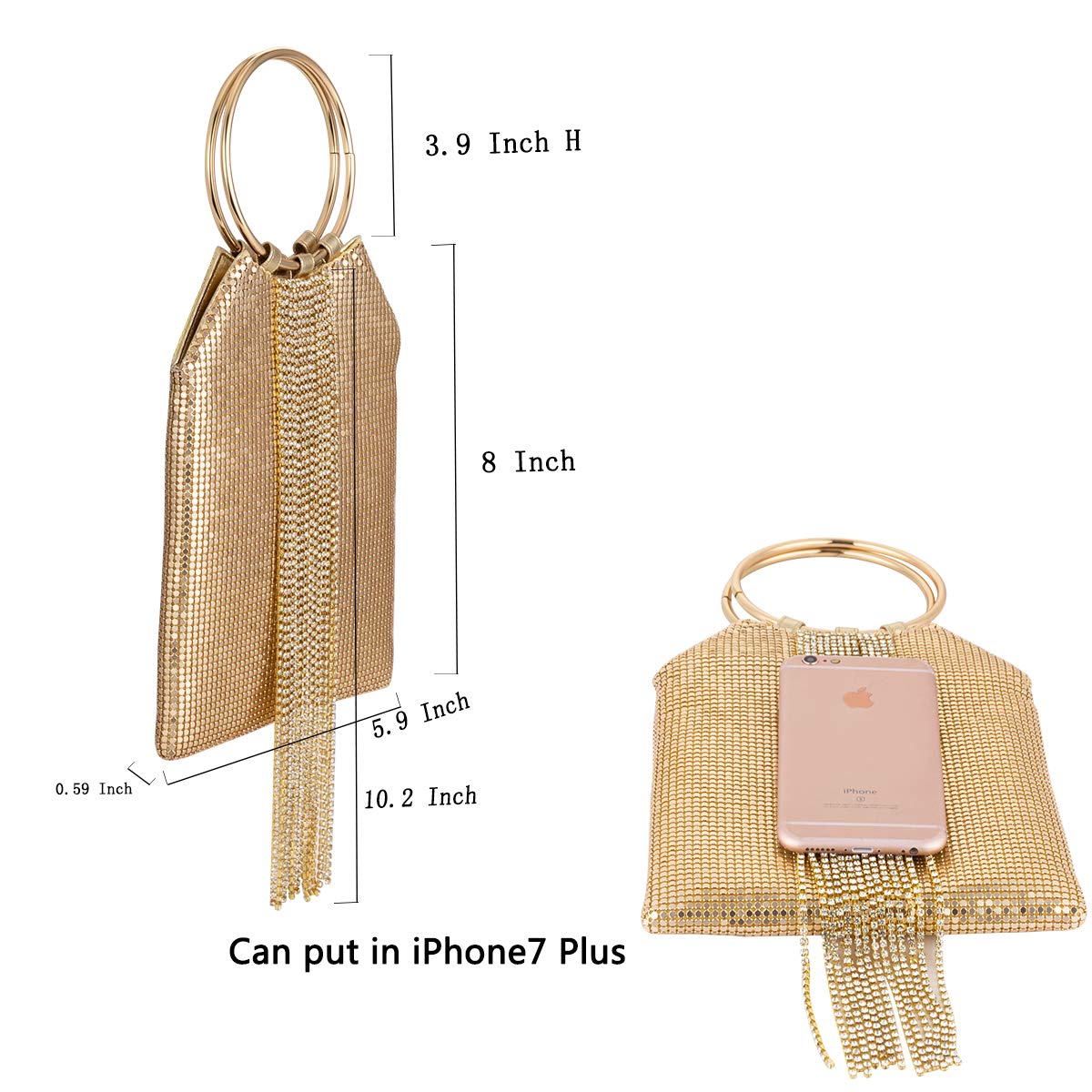Upgrade Rhinestone Evening Bag Silver Clutch Sparkly Diamond Purse for Women Party Club Wedding bags