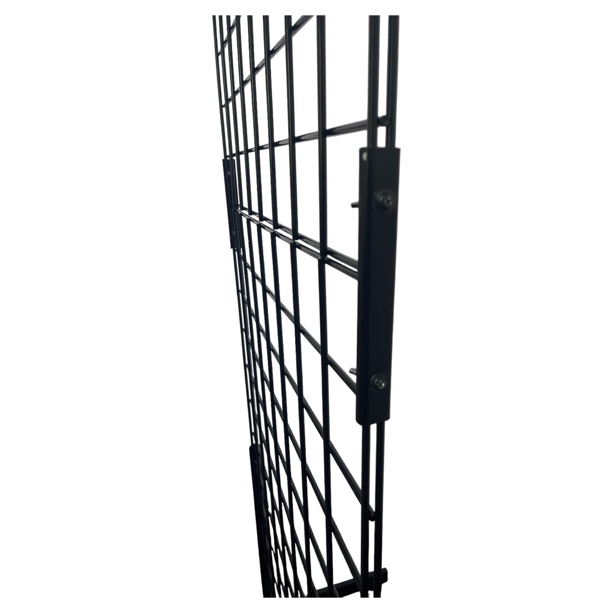 Only Hangers Black Collapsible/Portable 2' x 6' Heavy Duty Gridwall Art Display Panel with T Legs - Great for Craft and Trade Shows