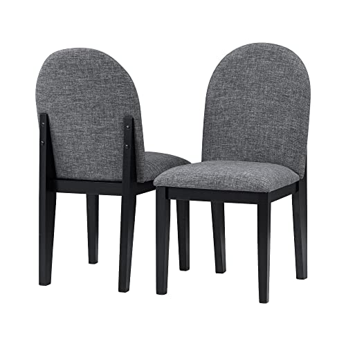 LIADTOP Se 6-Piece, Modern Style Faux Marble 4 Upholstered 1 Bench, Chairs for 6,Gray, Kitchen Dining Table Set