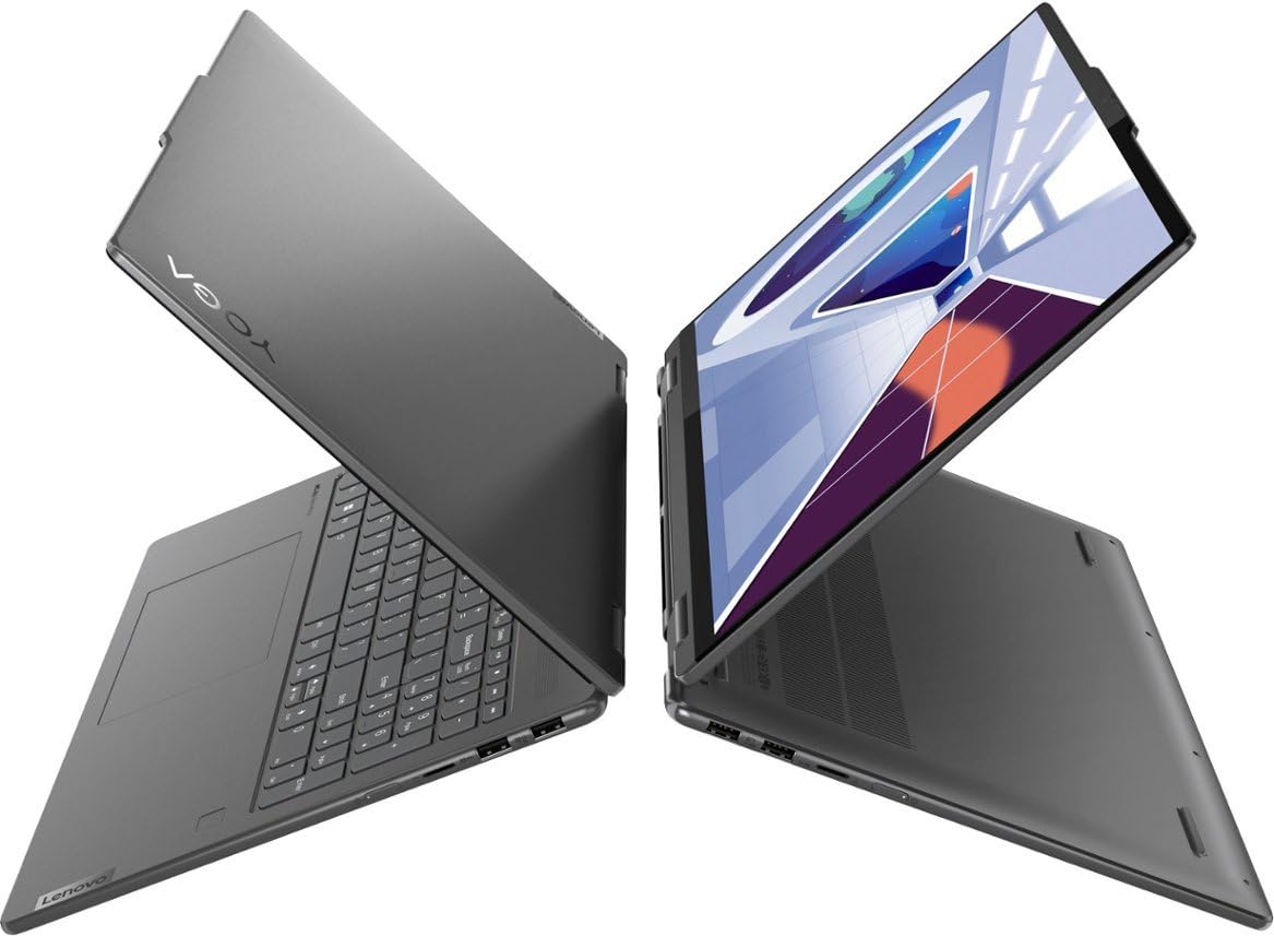 Lenovo 2023 Yoga 7i 16" 2-in-1 Touchscreen Laptop, 13th Intel Evo Platform 10-Core i7-1355U, 16GB LPDDR5 RAM, 512GB SSD, Intel Iris Xe Graphics, Backlit KB, FP, 1080p IR Webcam, Win11 Home