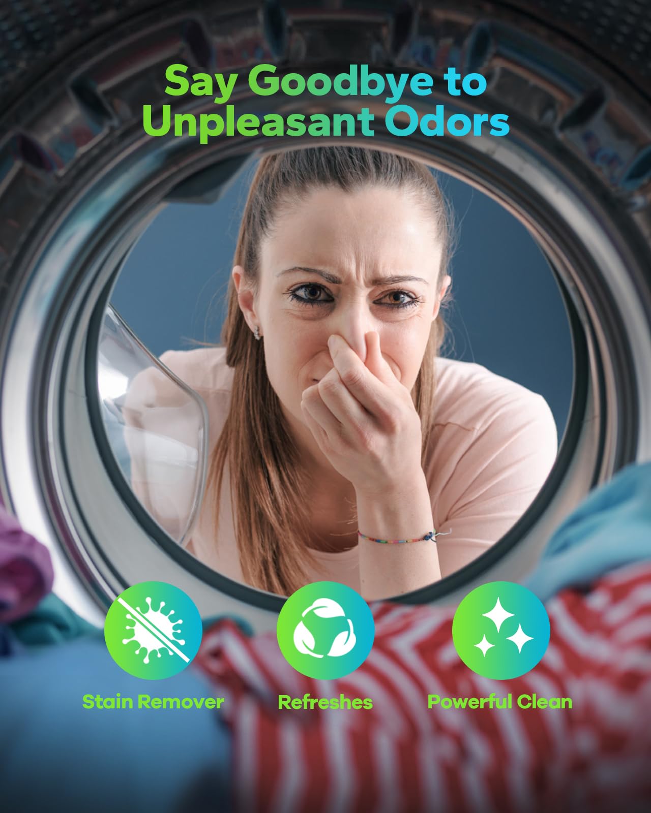 EcoEgret Washing Machine Cleaner Tablets (12 Pack), Deep Cleaning Washer Cleaner Tablets for HE Front Loader & Top Load Washer, Eco-Friendly Clean Inside Drum And Laundry Tub Seal, 12 Month Supply